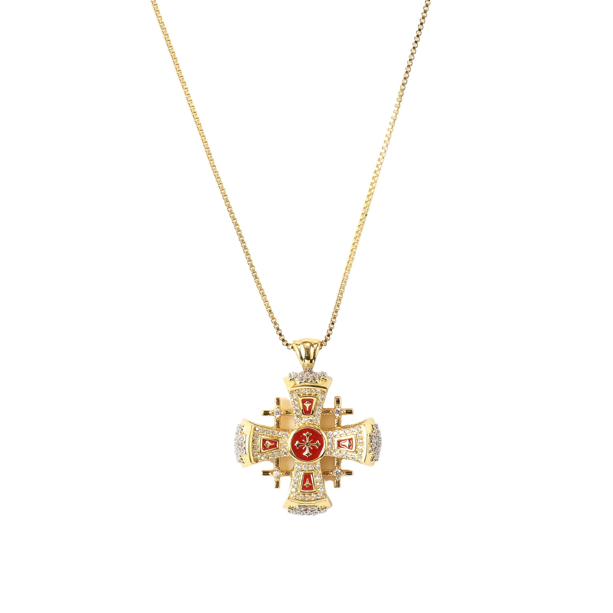 Jerusalem Crusader Cross Pendant Necklace - Nazareth Store