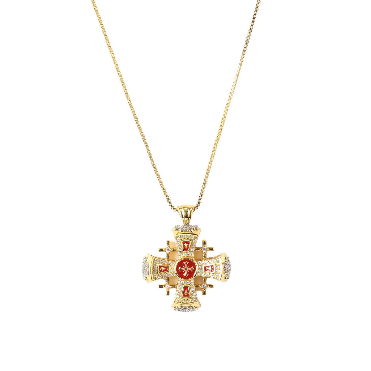 Jerusalem Crusader Cross Pendant Necklace - Nazareth Store